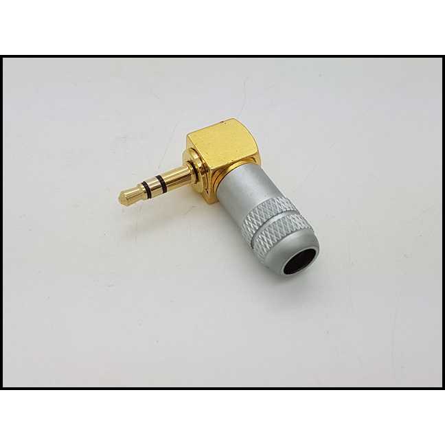 Jual jack mini stereo male 3.5mm GOLD Model L | Jakmall.com