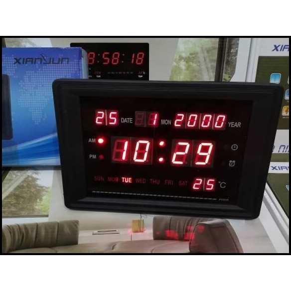 Jual XIANYUN XY-2315 Electronic LED Digital Clock 23cm x 15cm
