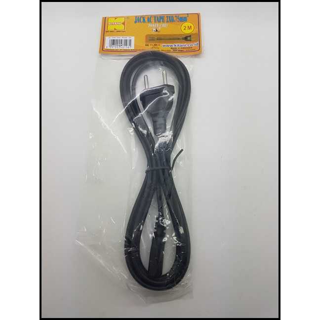 Jual KABEL AC CORD 2 meter KITANI / KABEL POWER PS - RADIO TAPE