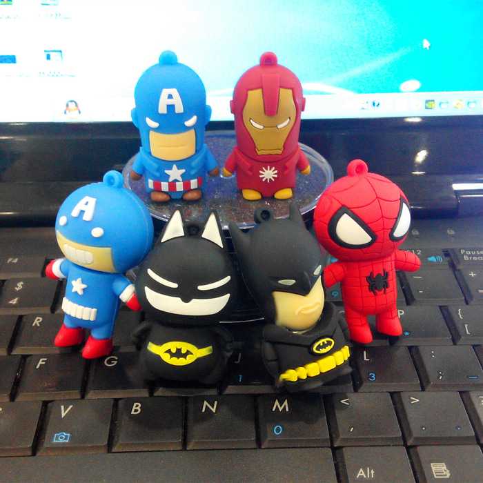 Jual USB Flash Disk 8GB superheroes ironman spiderman batman