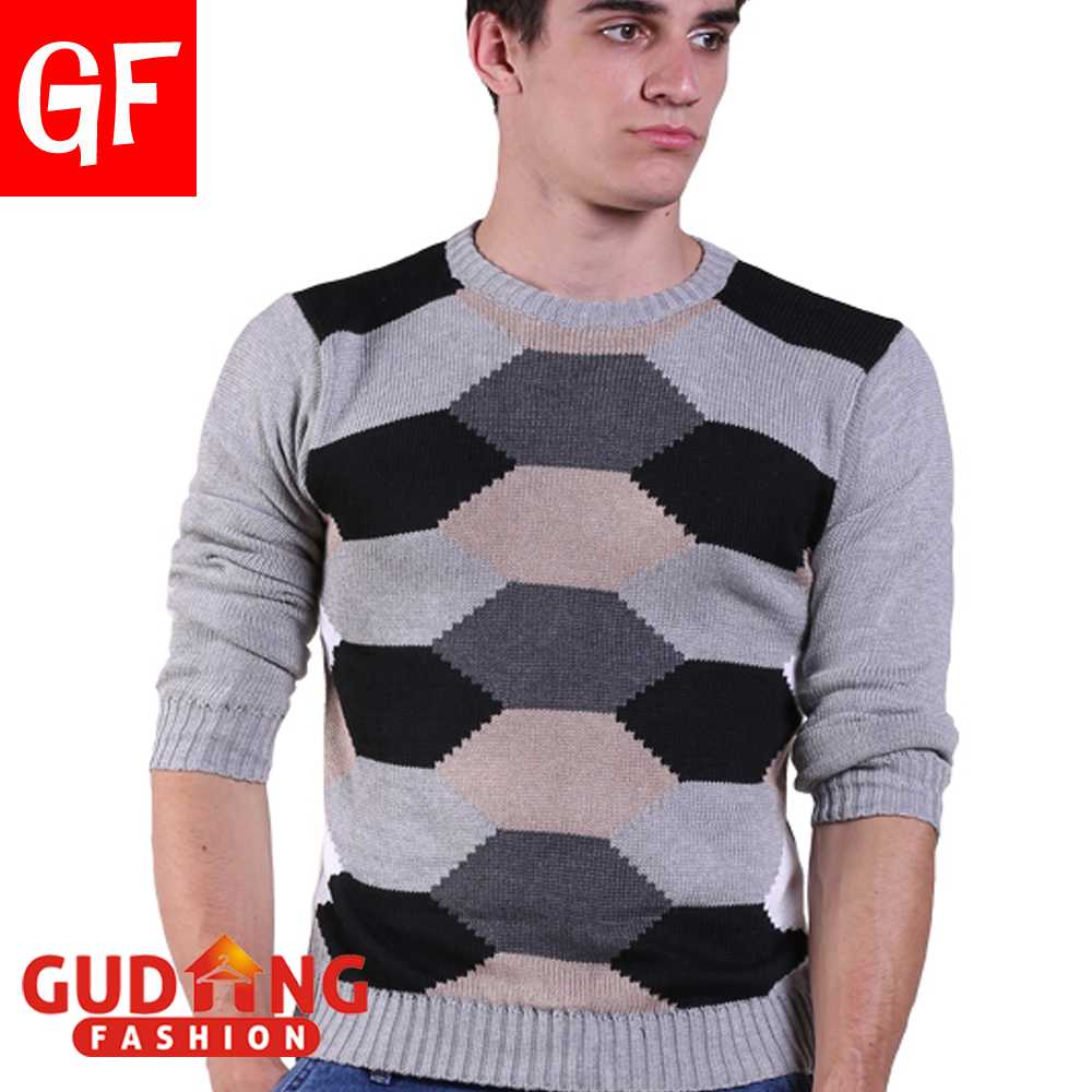 Jual Sweater Pria Kombinasi Warna SWE 897 | Jakmall.com