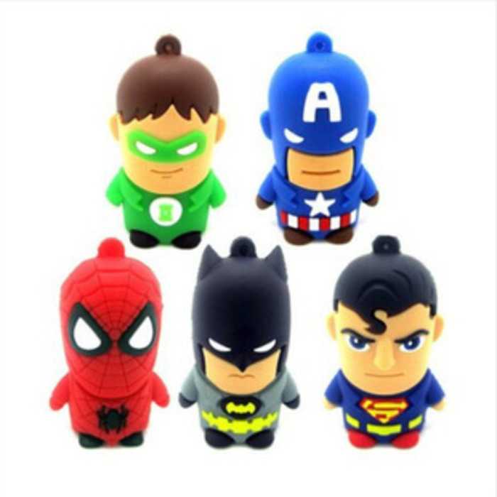 Jual USB Flash Disk 8GB superhero superman batman spiderman