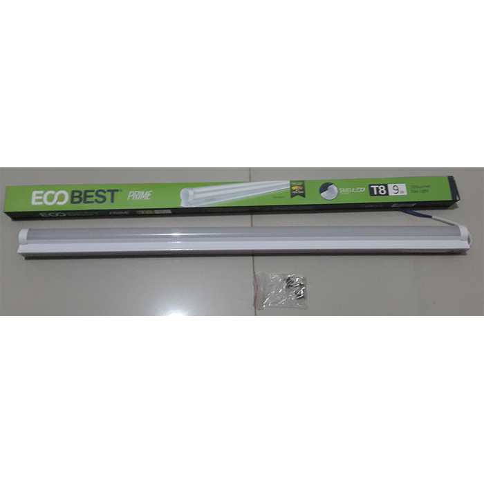 Jual Lampu Neon TL LED T8 Merk ECO BEST PRIME + Rumah Lampu