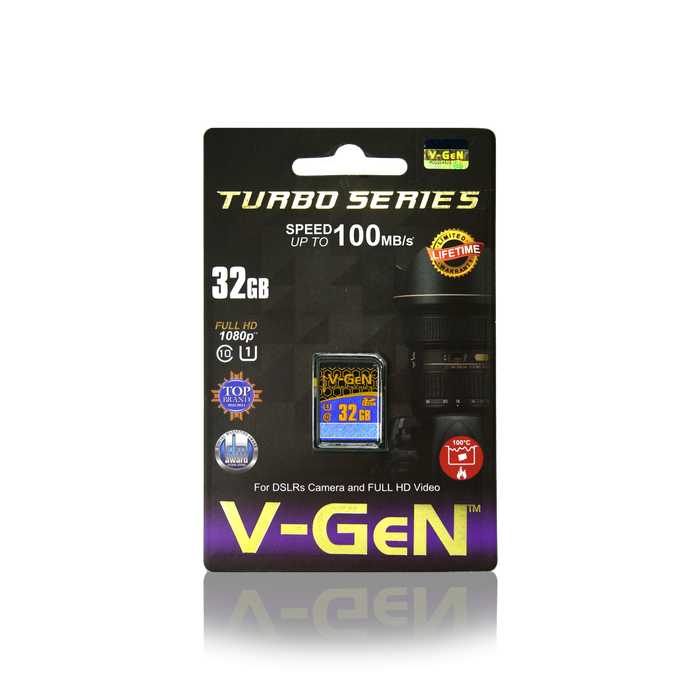 Jual SDHC V-GeN 32GB Turbo Class 10 85MB/S (SDCard VGEN Memory