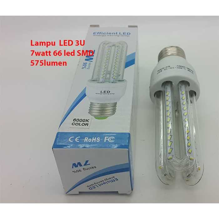 Jual Lampu LED 3U 7 watt 66 led SMD 575 lumen | Jakmall.com