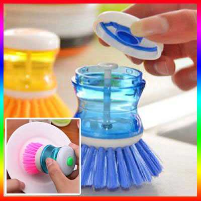 Jual Sikat Kotak Sabun / Dispenser Sabun Kitchen Cleaning Brush