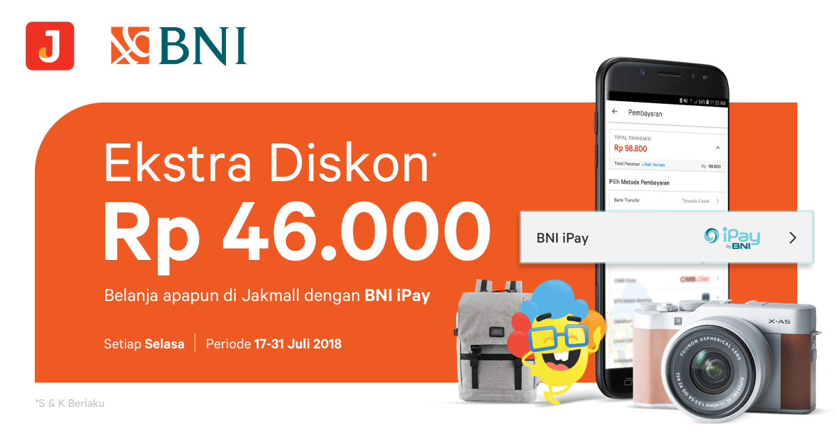 Promo BNI iPay | Jakmall.com