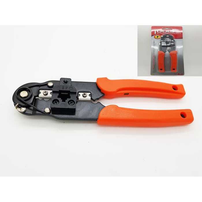 Jual Tang Crimping RJ45 8 pin with 2 cutter | Jakmall.com