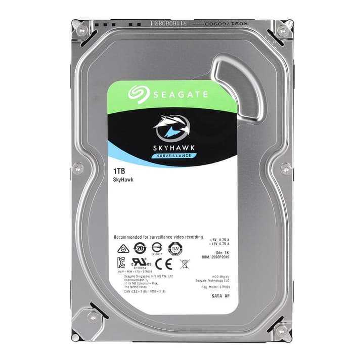 Jual Seagate Skyhawk 1TB Sata 6GB/s Cache 64MB 3,5''-HDD Internal