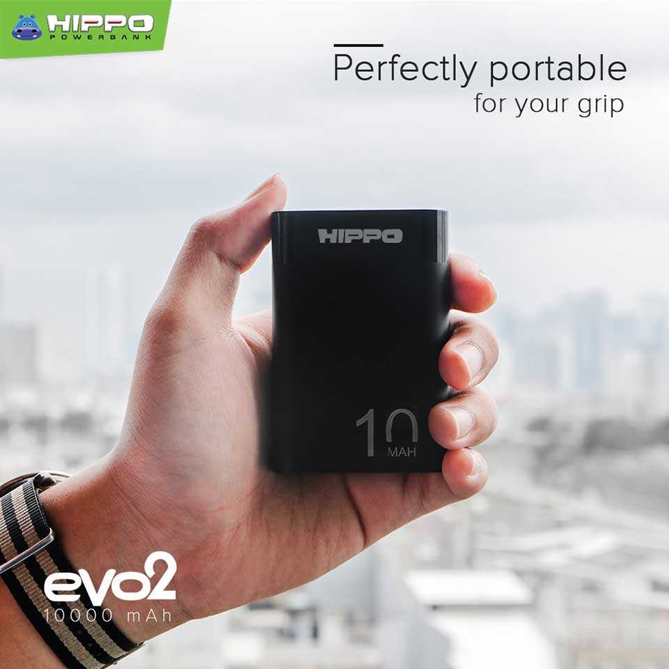 Jual Hippo PowerBank Evo 2 10000mAh - PowerBank Evo2 10000mAh