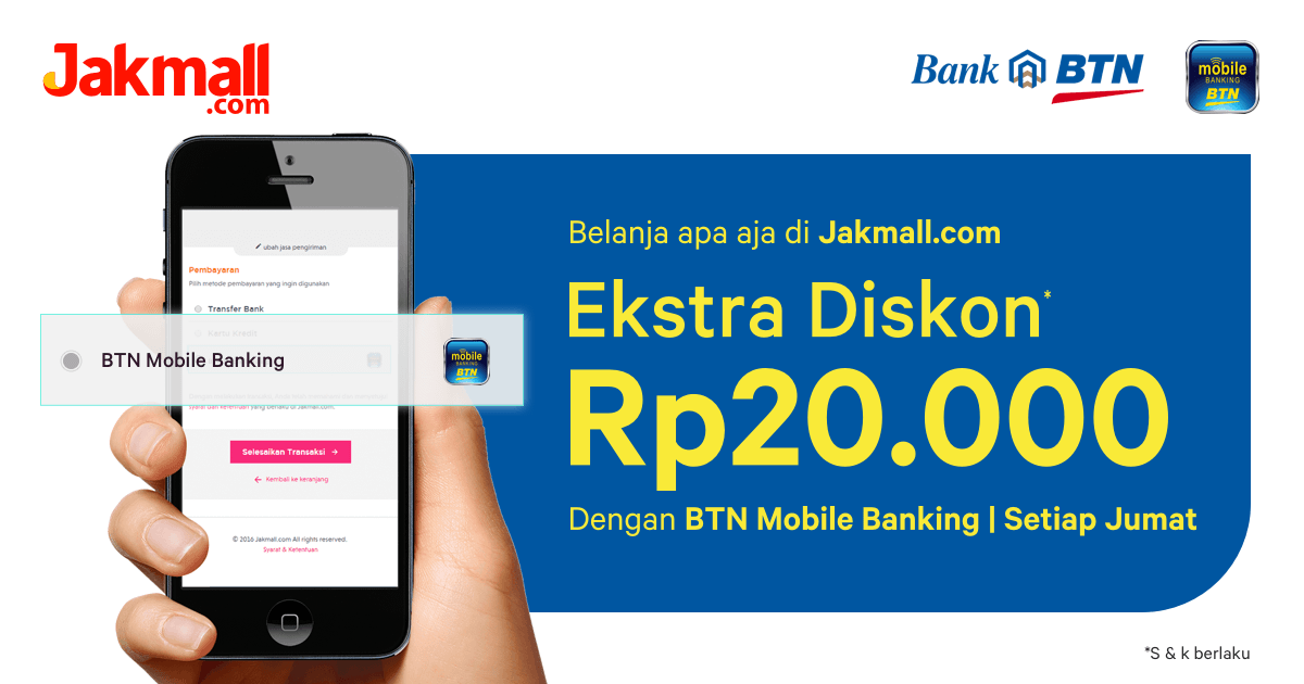 Promo BTN Mobile Banking 2019 | Jakmall.com