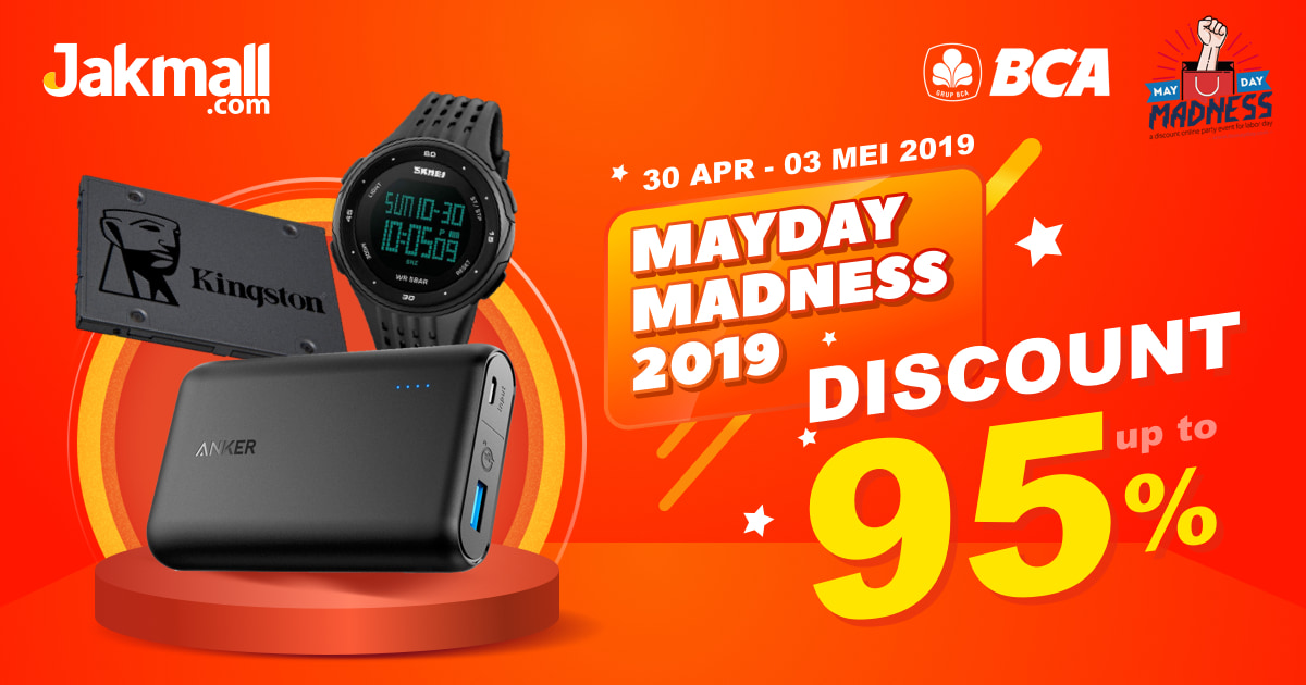 Promo Mayday Madness, Hari Buruh 2019 - Diskon Hingga 95%