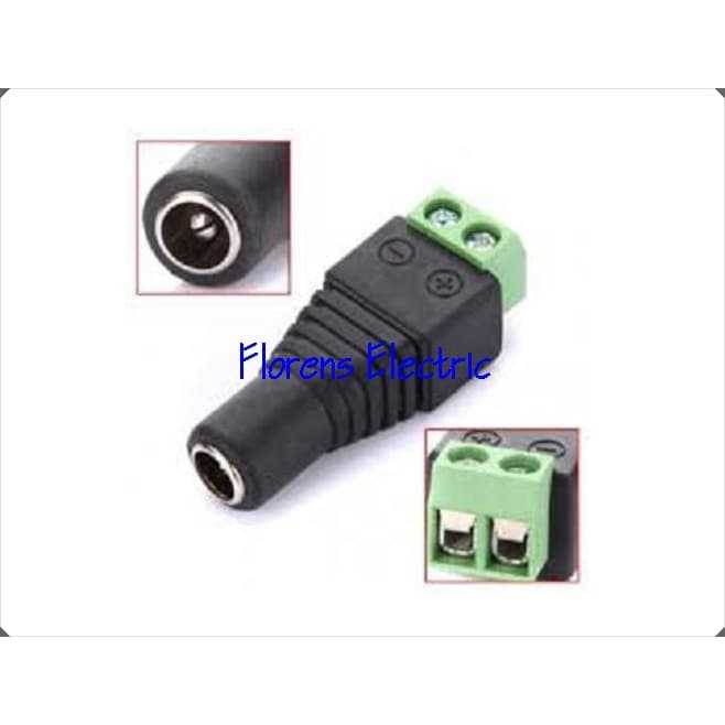 Jual Jack DC Power Female untuk kabel CCTV | Jakmall.com