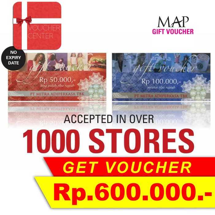 Jual Voucher MAP Rp 600.000 | Jakmall.com