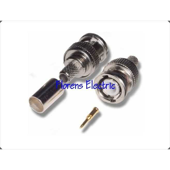 Jual BNC Male Crimp Connector khusus kabel RG59 + Power | Jakmall.com