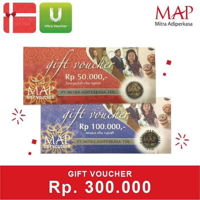 Jual Voucher MAP Rp 300.000 | Jakmall.com