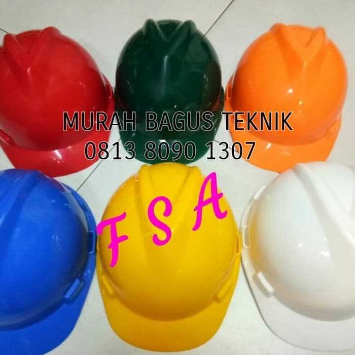 Jual HELM PROYEK FSA SAFETY BIRU PELINDUNG KEPALA | Jakmall.com