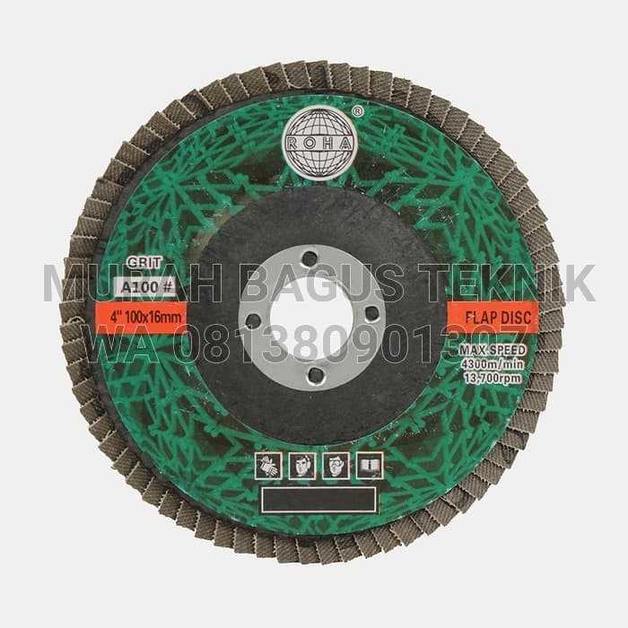 Jual FLAP DISC 4" ROHA AMPLAS SUSUN MATA GERINDA | Jakmall.com