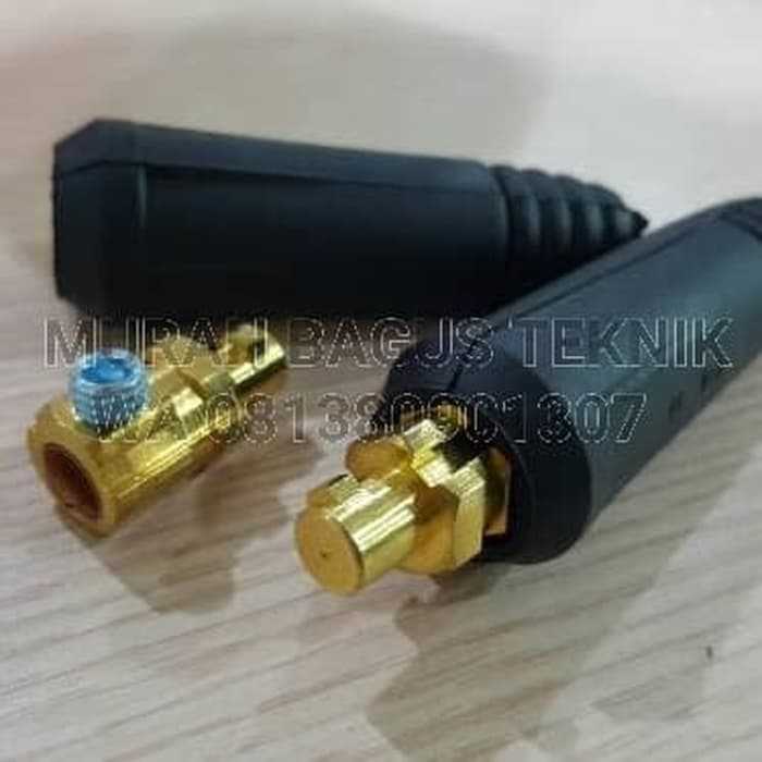 Jual KABEL KONEKTOR, SOCKET KABEL LAS, CONNECTOR LAS 35-50 MALE