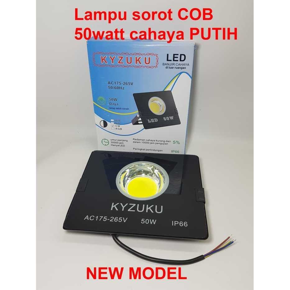 Jual KYZUKU 220V AC 50 watt LED COB Floodled IP66 TIPIS / Lampu