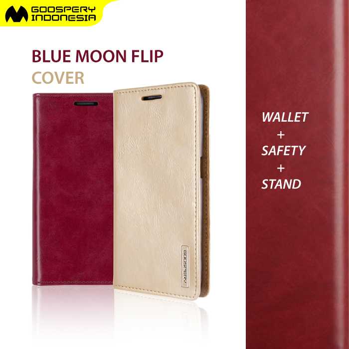 Jual GOOSPERY Oppo A7 Blue Moon Flip Case | Jakmall.com