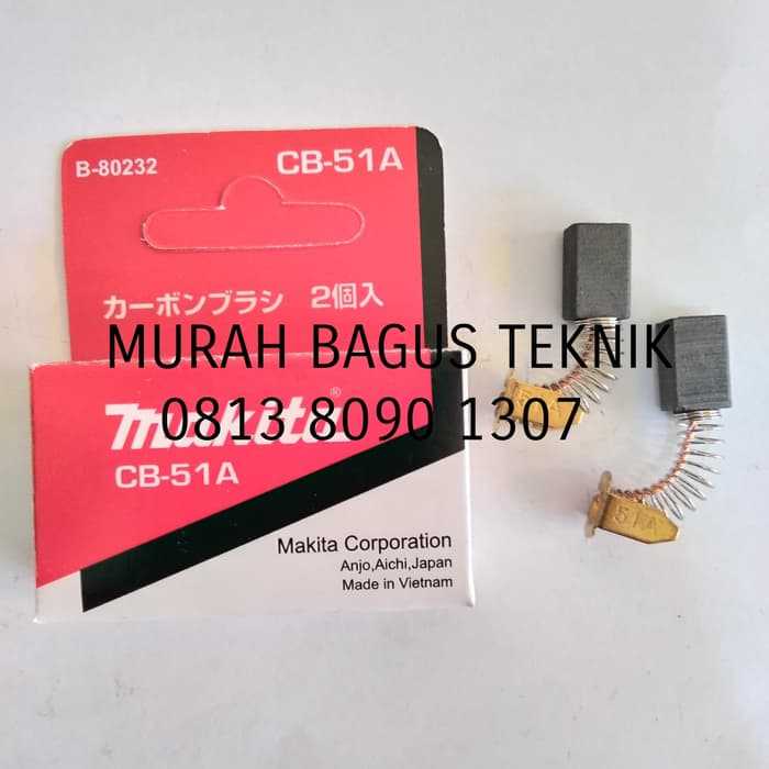 Jual CARBON BRUSH CB51 MAKITA ARENG MESIN | Jakmall.com