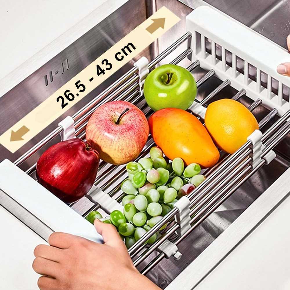 Jual Rak sink stainless steel tirisan dapur multifungsi rak