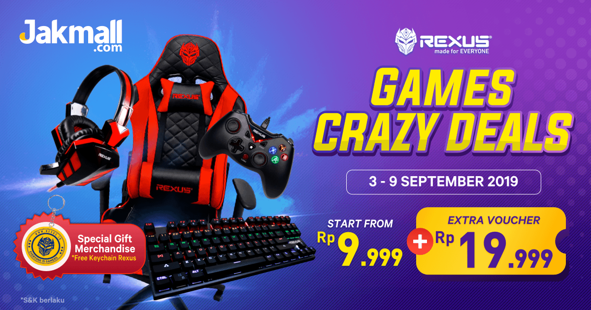 REXUS GAMES CRAZY DEALS | Jakmall.com