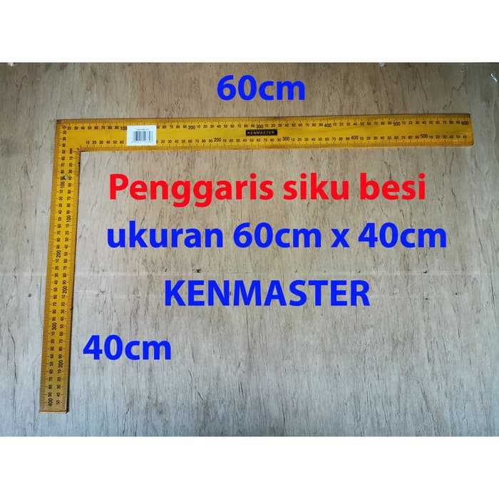 Jual penggaris siku besi 60cm x 40cm besi tebal besi siku