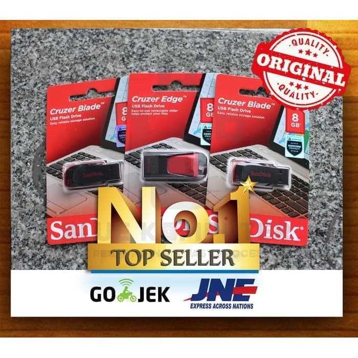 Jual FLASHDISK SANDISK 8GB / USB FLASH 8GB / SANDISK CRUZER BLADE