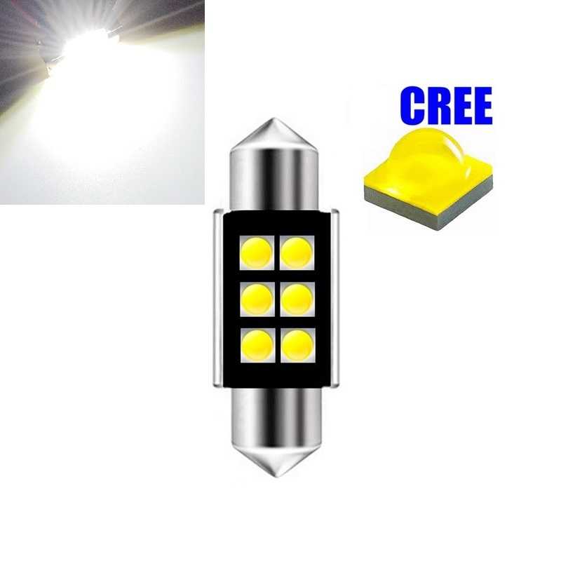 Jual Lampu LED Mobil Kabin Plafon Festoon CANBUS 6 SMD Cree