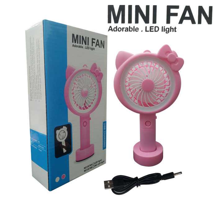 Jual KIPAS ANGIN LED TANGAN PORTABLE / MINI FAN LED KARAKTER