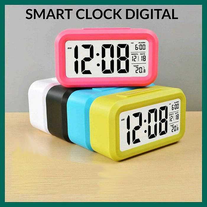 Jual Jam Meja Pintar Weker Digital Jam Multifungsi Desktop Smart