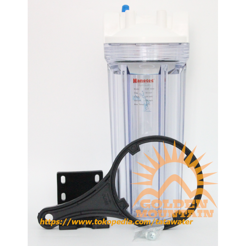 Jual Housing Filter Air Nanotec 10" Clear Drat 1/2" | Jakmall.com