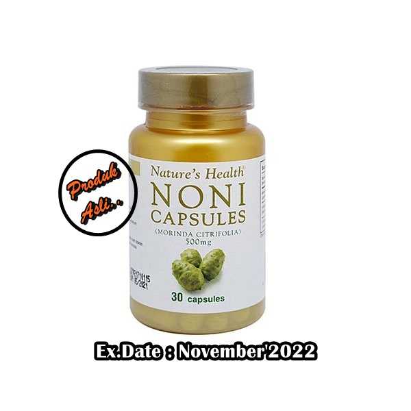 Jual Nature's Health NONI Capsules 500 mg Isi 30 Capsules