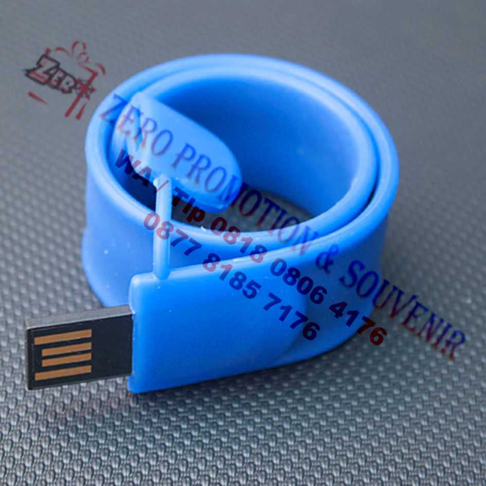 Jual flashdisk unik 2 fungsi USB 2.0 berbentuk gelang rubber