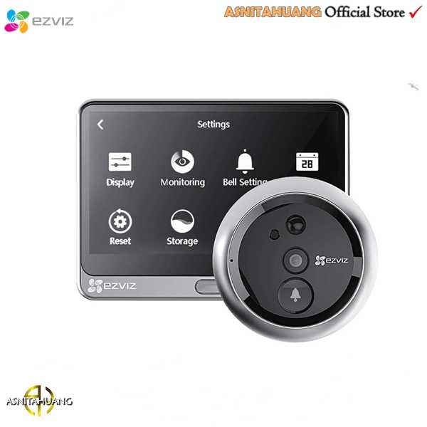 Jual Ezviz DP1 Wire-Free Smart Video Door Viewer 720P | Jakmall.com