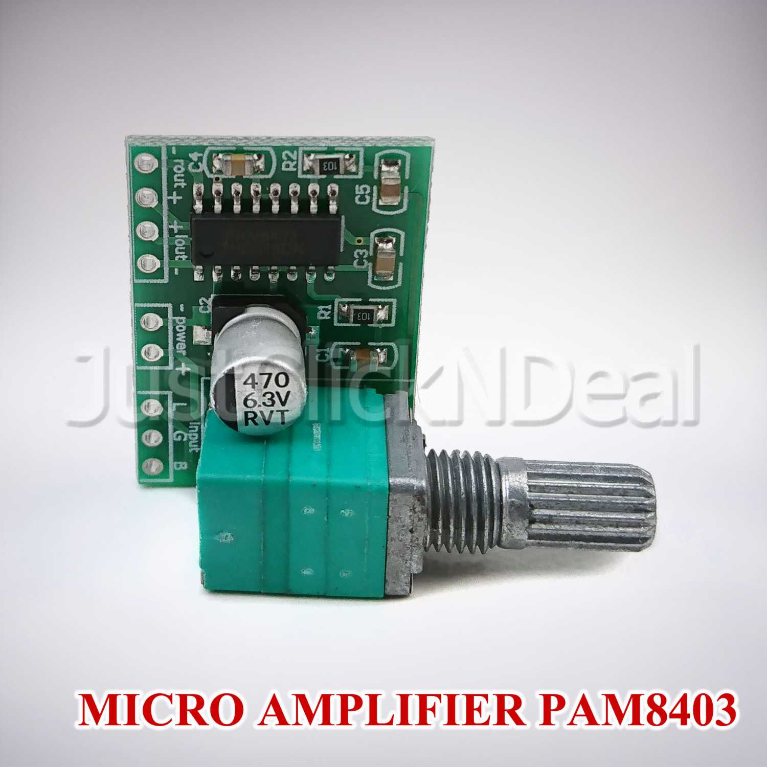 Jual Audio Amplifier Stereo 5V PAM8403 Mini + Potensio | Jakmall.com