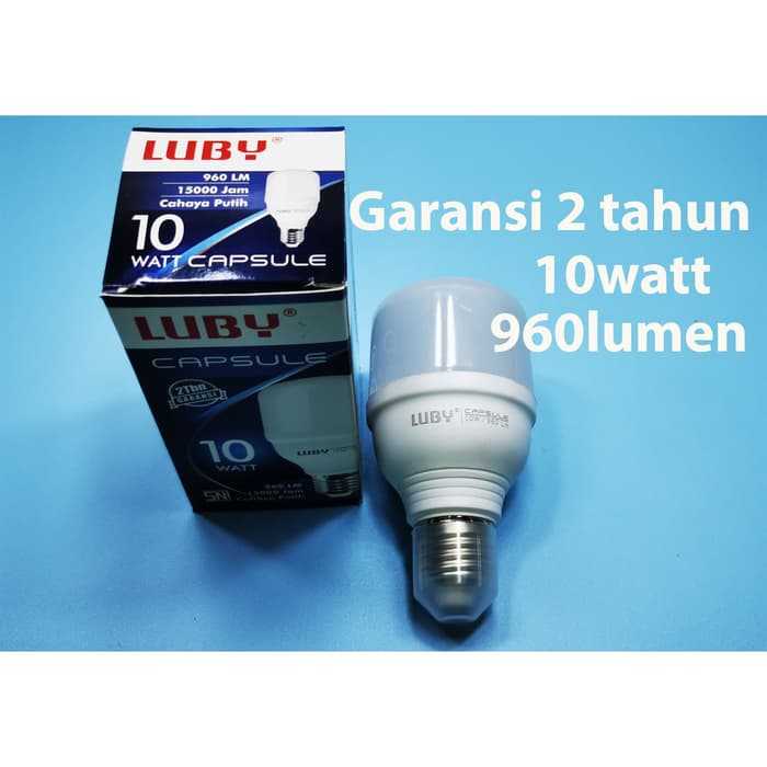 Jual Lampu LED CAPSULE 10 watt Merk LUBY Cahaya Putih Garansi 2