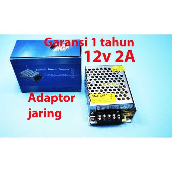 Jual Power Supply Jaring 12v 2A ( Adaptor) Merk RAYDEN garansi 1