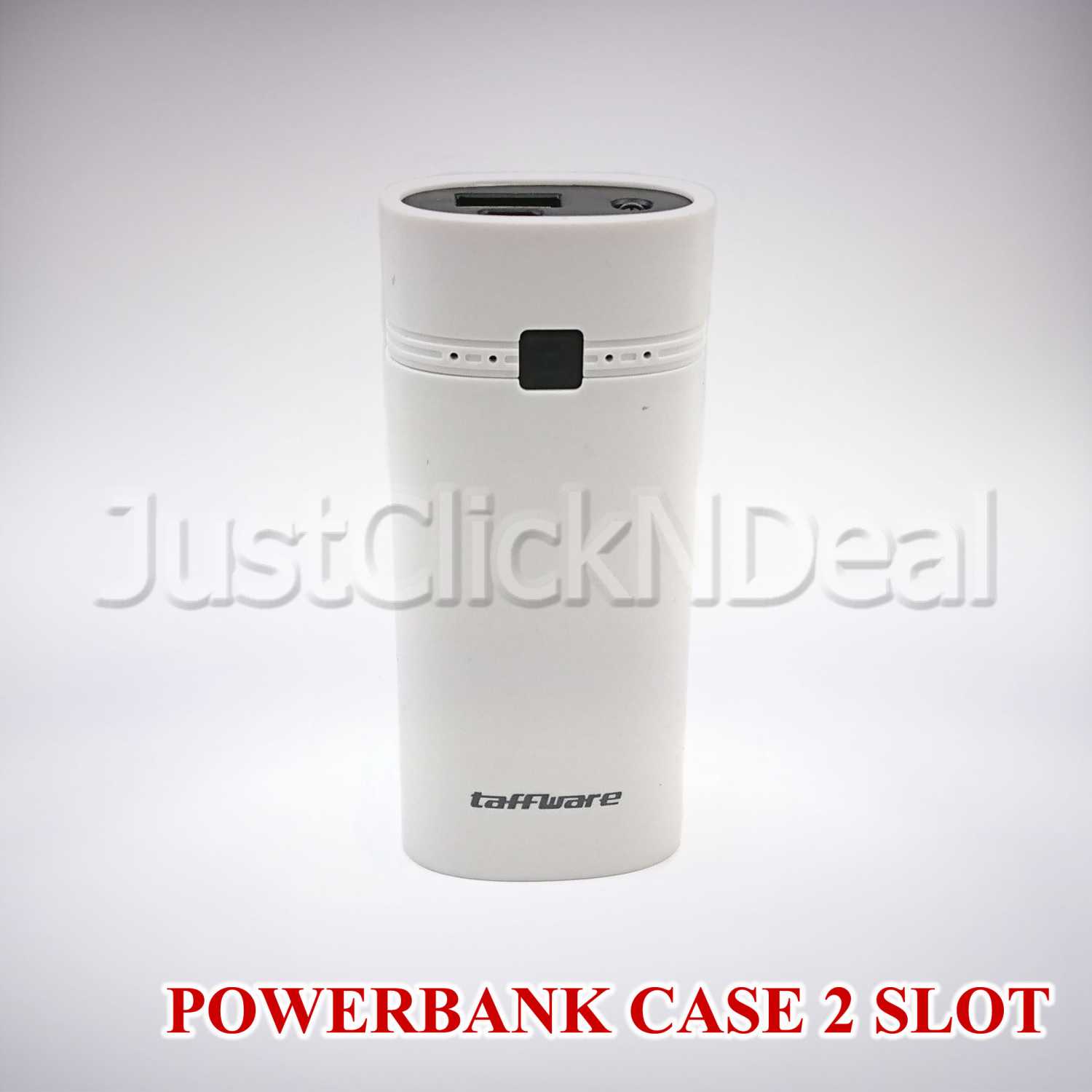 Jual Powerbank Case Taffware 18650 2 Slot Putih | Jakmall.com