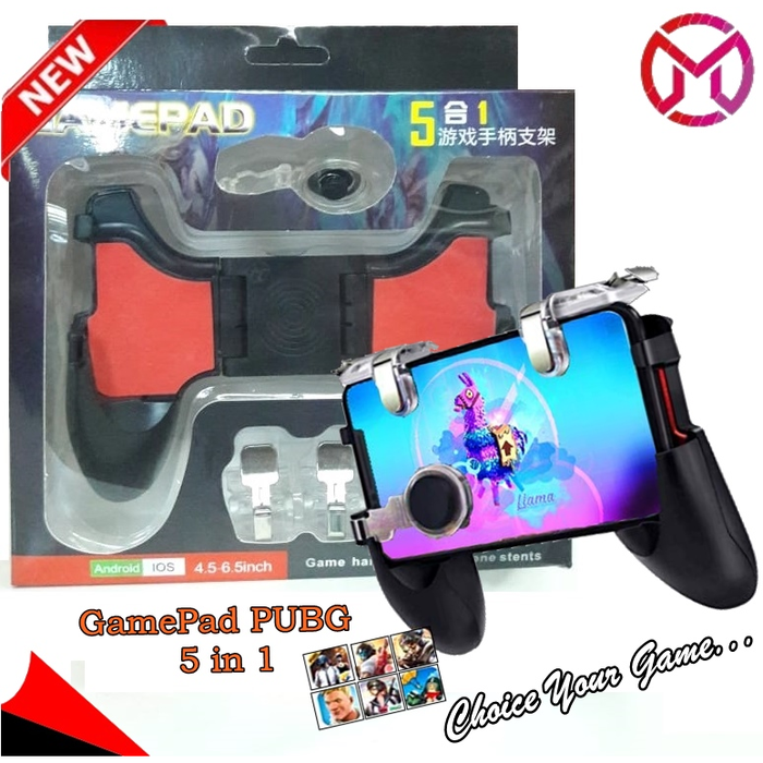 Jual Gamepad Pubg 5 in 1 Stick Game Kontrol Stent Trigger 2
