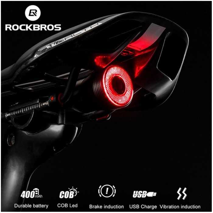 Jual Rockbros Lampu Sepeda Rem Smart Sensor Panic Brake Q5