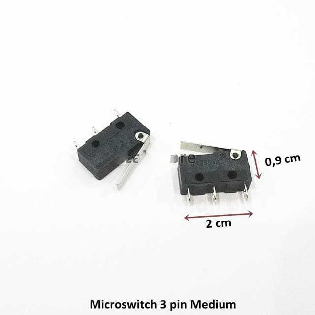Jual Microswitch Medium 3 Pin | Jakmall.com