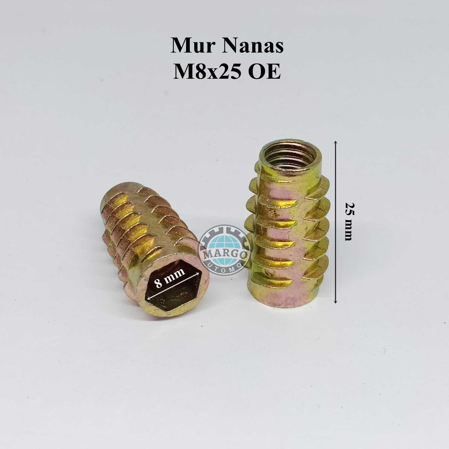 Jual Mur Nanas Mur Tanam OE M8x25 | Jakmall.com