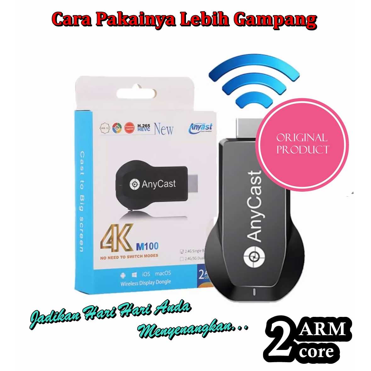 Jual Anycast M100 4K HDMI Wireless Display Dongle Cast screen