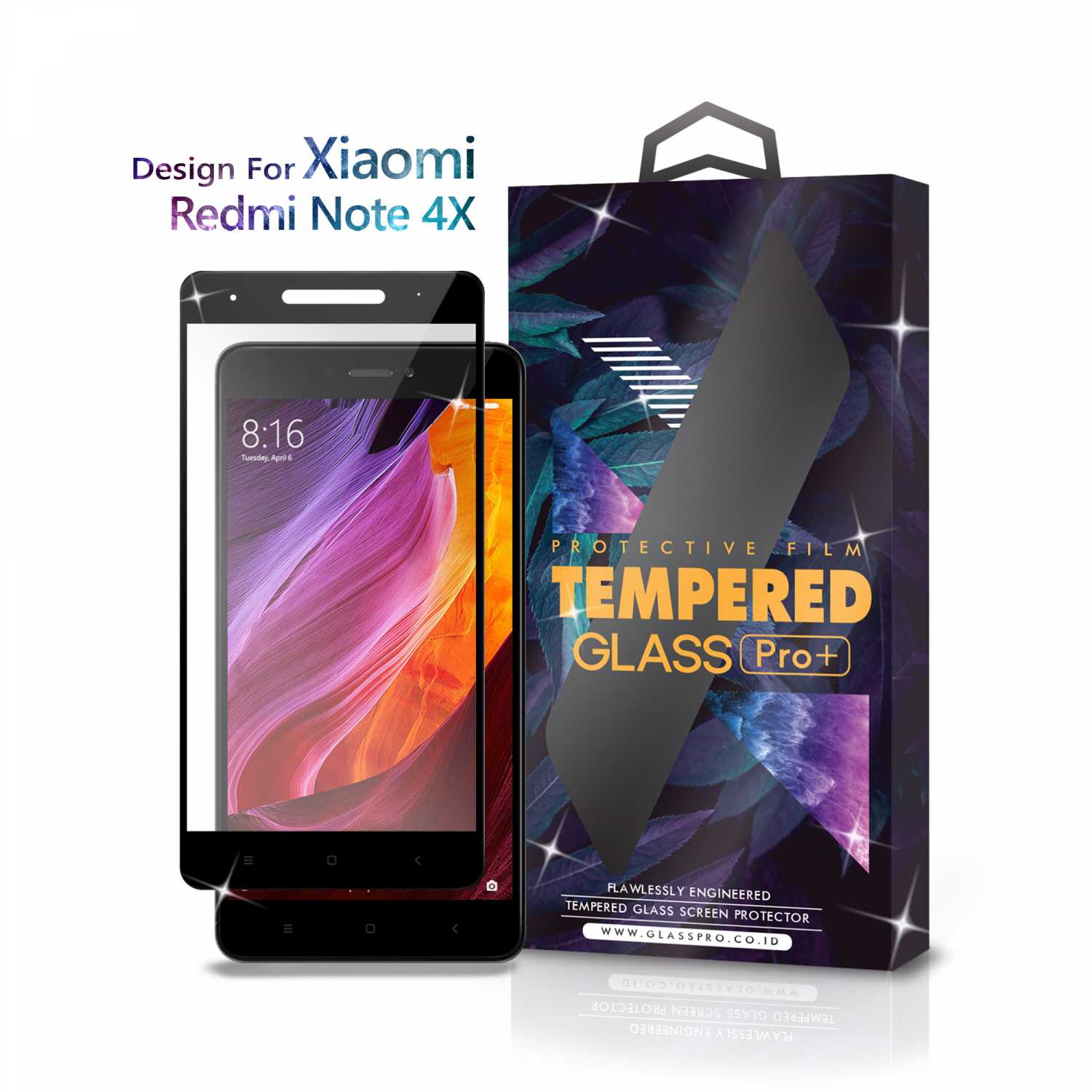 Jual Tempered Glass Xiaomi Redmi Note 4X Full Cover Black