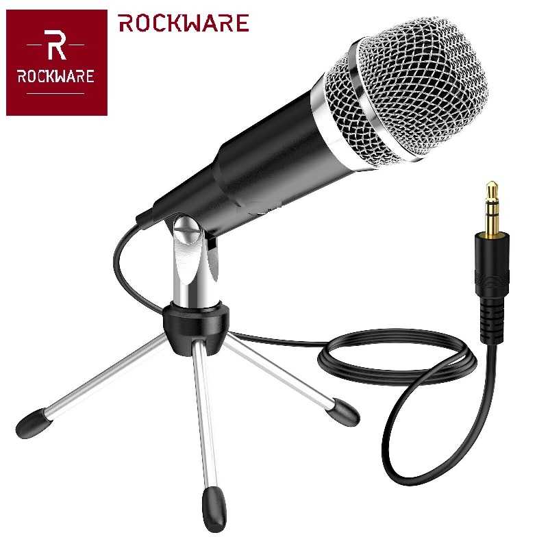 Jual ROCKWARE Professional Condenser Microphone 3.5mm with Mini
