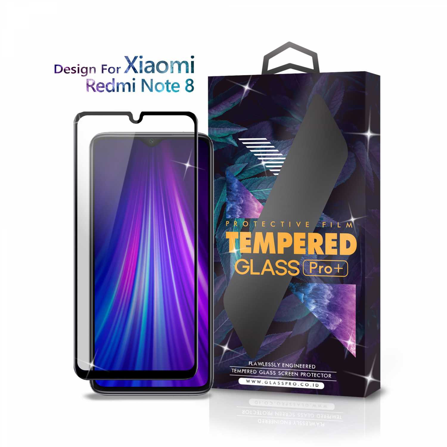 Jual Tempered Glass Xiaomi Redmi Note 8 Full Cover Black - Glass
