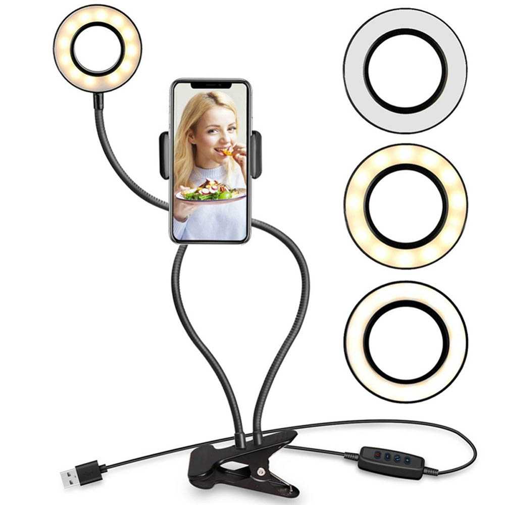 Jual Ring Light Jepit / Lampu Tik Tok Versi 2 / Lampu Belajar,